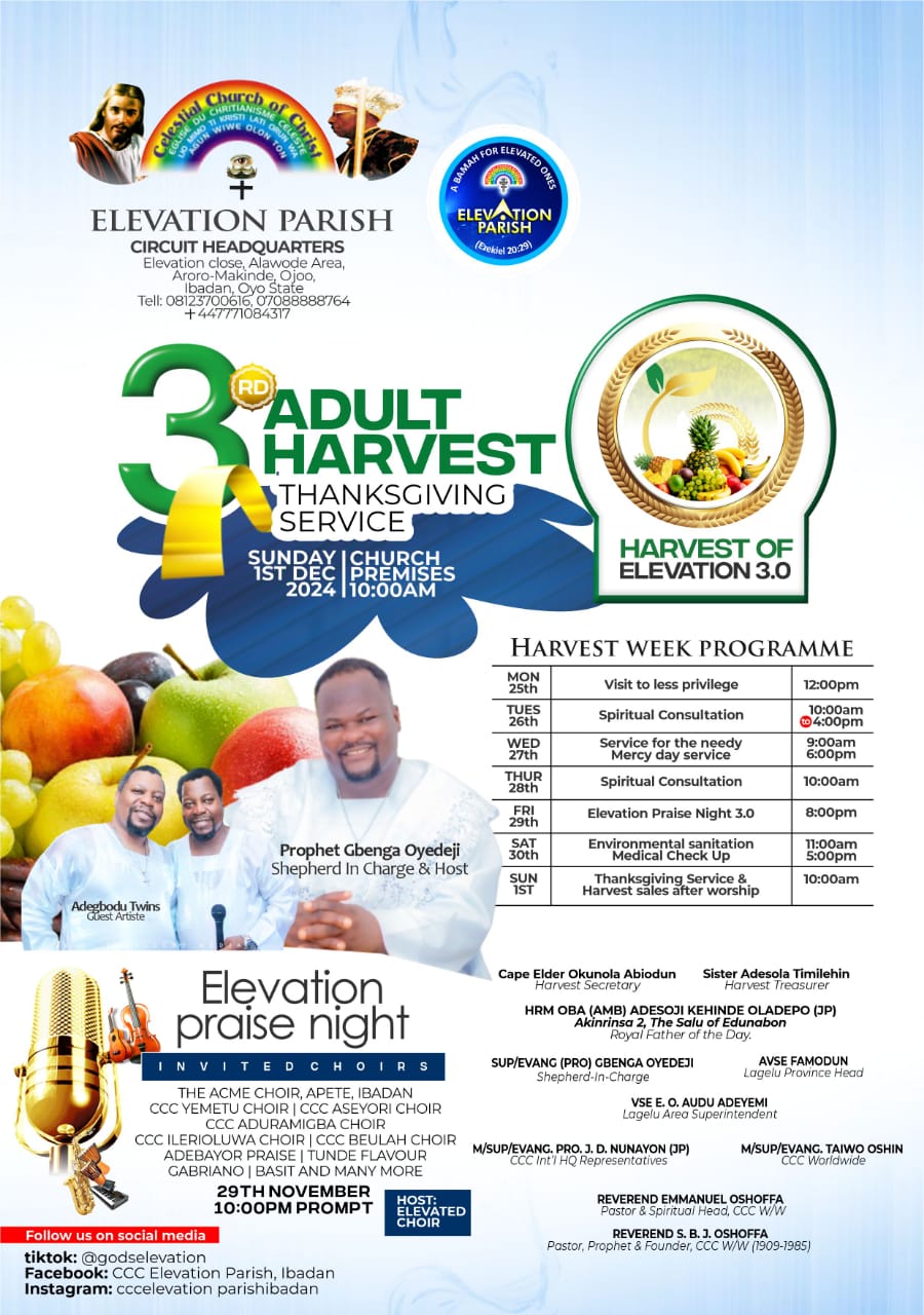 CCC KETU INTERNATIONAL FULFIL HARVEST MANDATE. - Celestial Prerogative